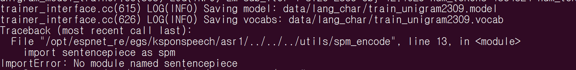 sentencepiece error · Issue #3956 · espnet/espnet · GitHub