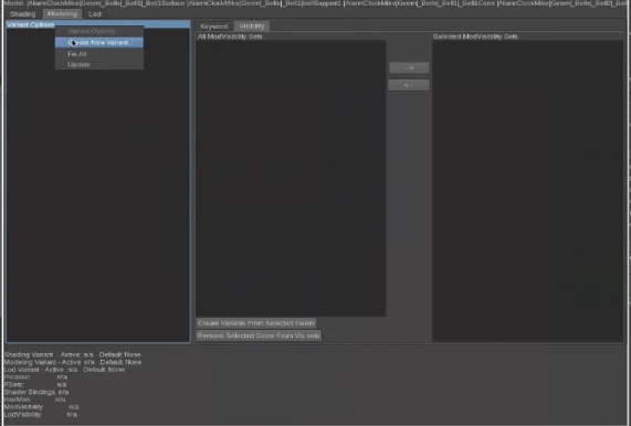 Setting up Variant Sets in native Maya data for export to USD ...