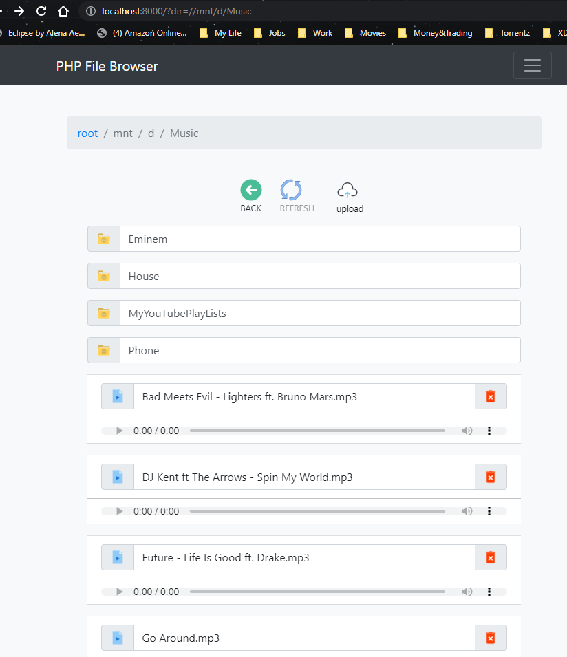 Github Nhlalukogphp File Browser Php Web Server File Browser 9525