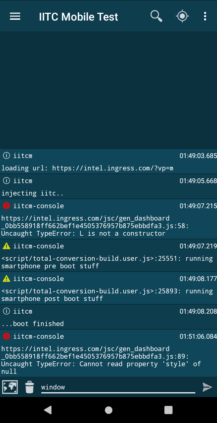 IITC Mobile: Improvements to the debug window by modos189 · Pull Request #345 · IITC-CE/ingress ...