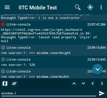 IITC Mobile: Improvements to the debug window by modos189 · Pull ...
