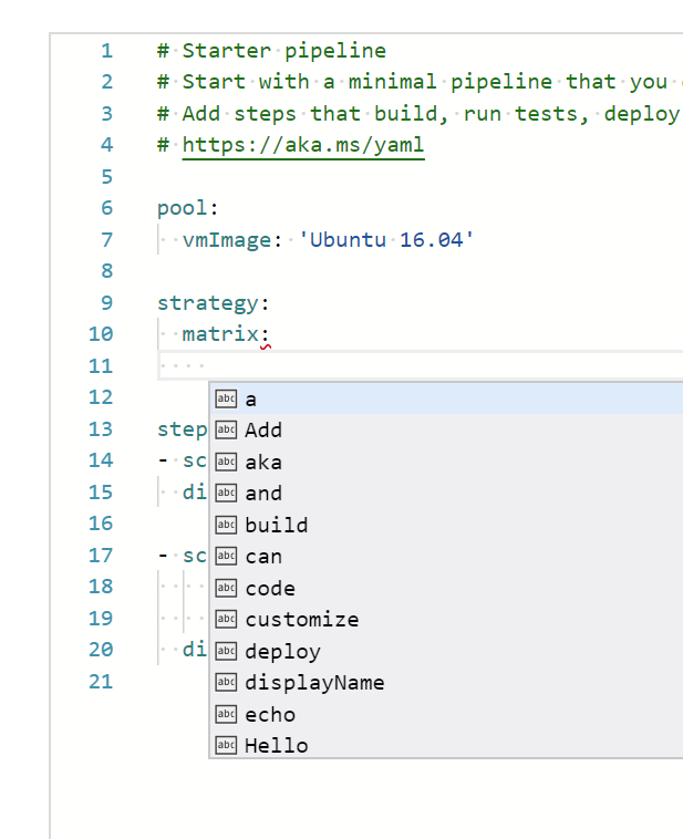Intellisense For Objects What Allow Any Parameters Like Parameters Variables Or Matrix