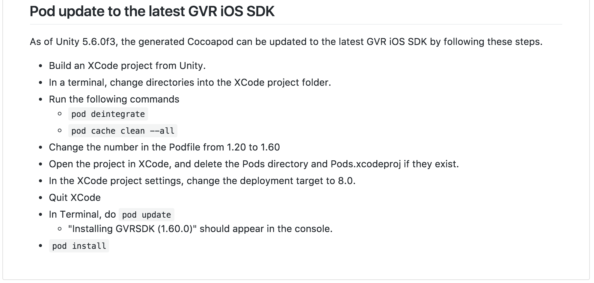iOS build issues with Unity 5.6.2f1 and GVR 1.60 · Issue #632 · googlevr/gvr-unity-sdk · GitHub