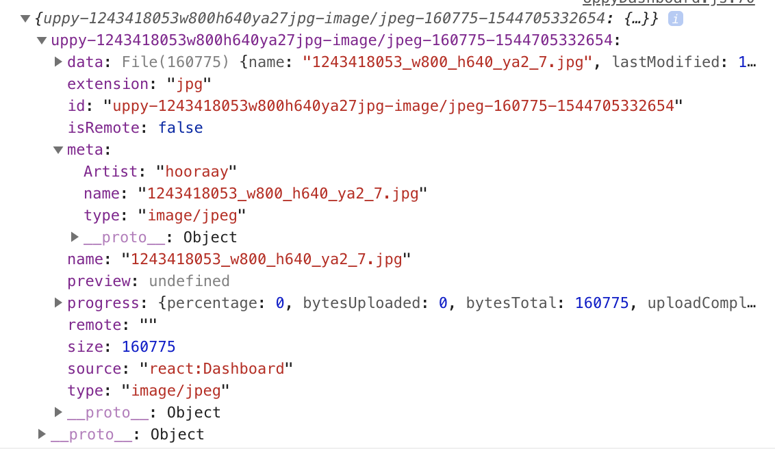 Trouble to set file metadata · Issue #1200 · transloadit/uppy · GitHub