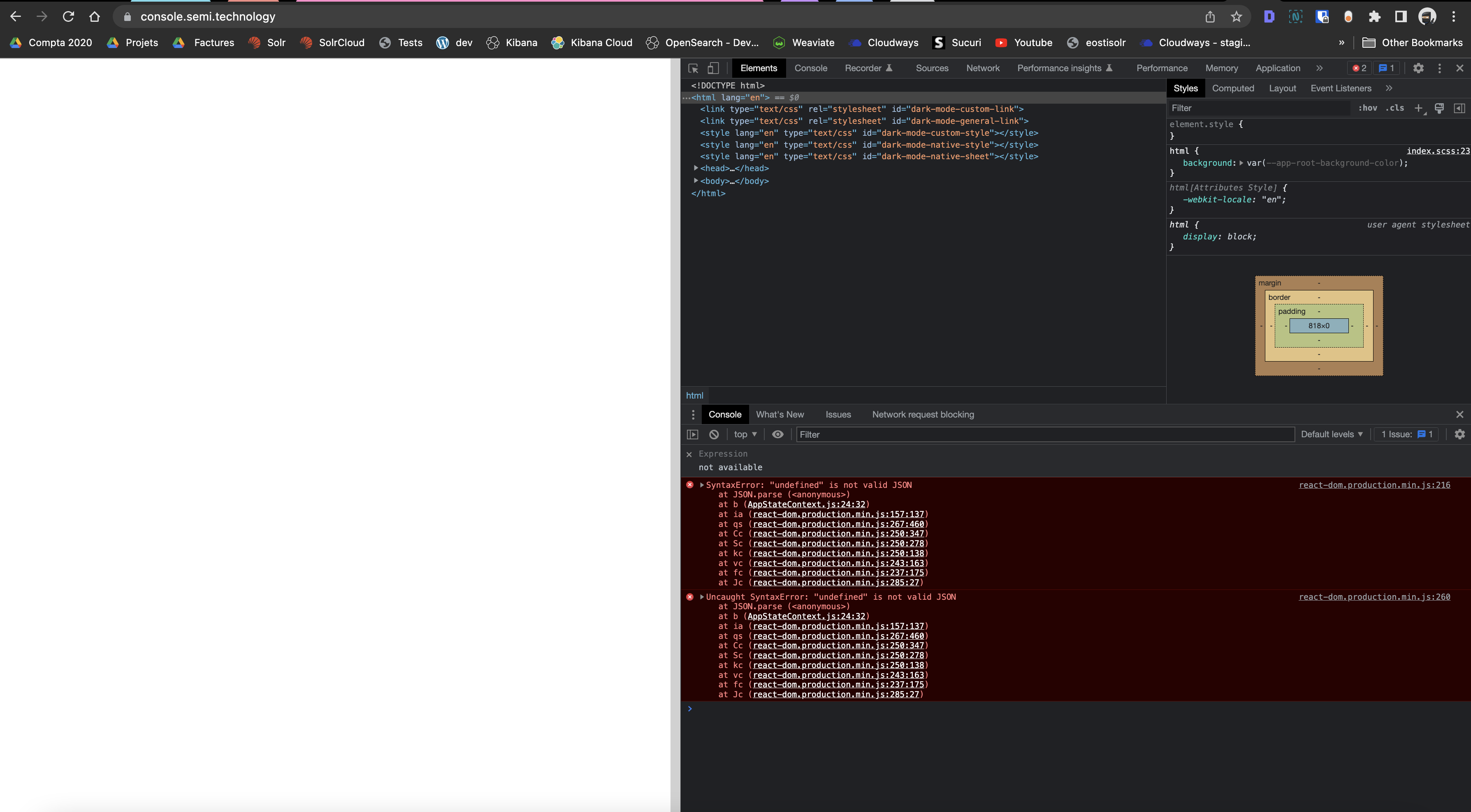 Console errors with Chrome · Issue #2305 · weaviate/weaviate · GitHub