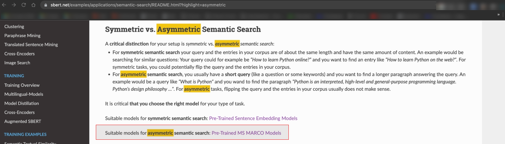 (feature request) For real search usage (asymmetric), implement a multi-stage search with cross ...