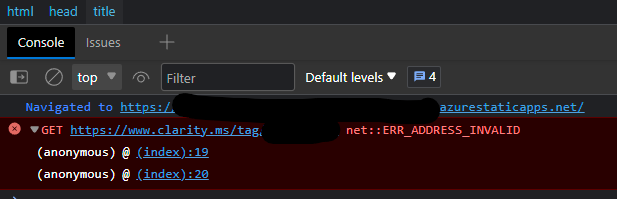 ERR_ADDRESS_INVALID when loading Clarity · Issue #427 · microsoft ...