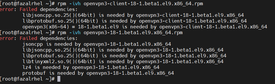 Rhel 9 Openvpn Installation Failed · Issue 125 · Openvpnopenvpn3 Linux · Github