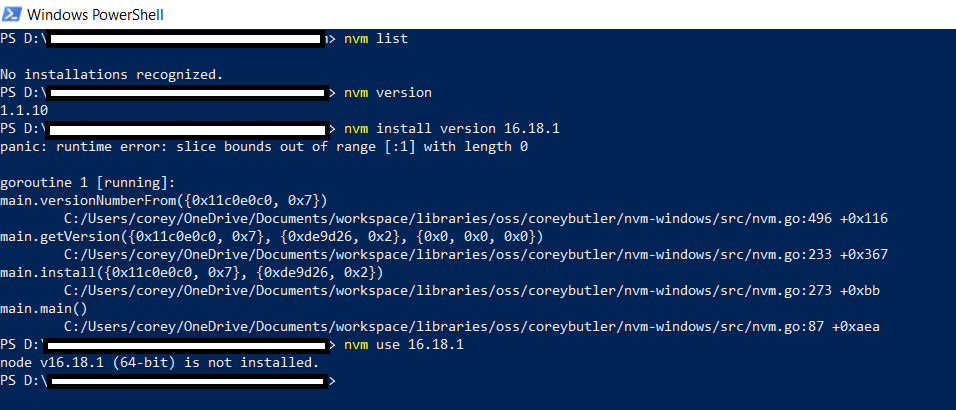 set 'proxy' with incorrect parameter make nvm always crash · Issue #507 ...