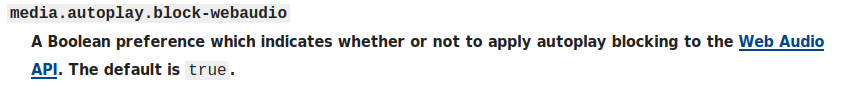 Issue with "Autoplay guide for media and Web Audio APIs": Documented default value of media ...