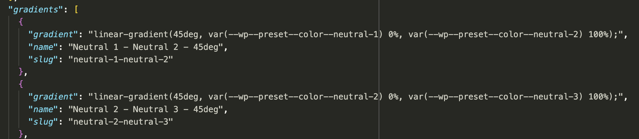 Gradient: Previews are not displayed correctly when using variables · Issue #51444 · WordPress ...