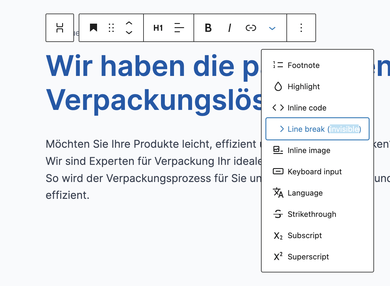 add-line-break-option-issue-55565-wordpress-gutenberg-github