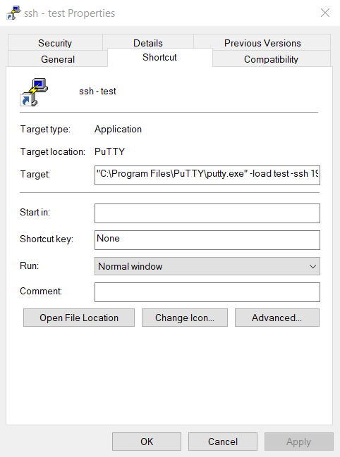 Shortcut starts only the exe and doesn't pass the variable to the exe ...
