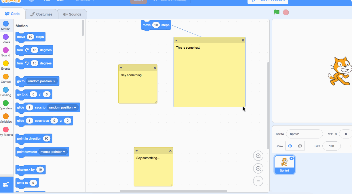Issues With Comment Text Selection · Issue 1623 · Scratchfoundation Scratch Blocks · Github