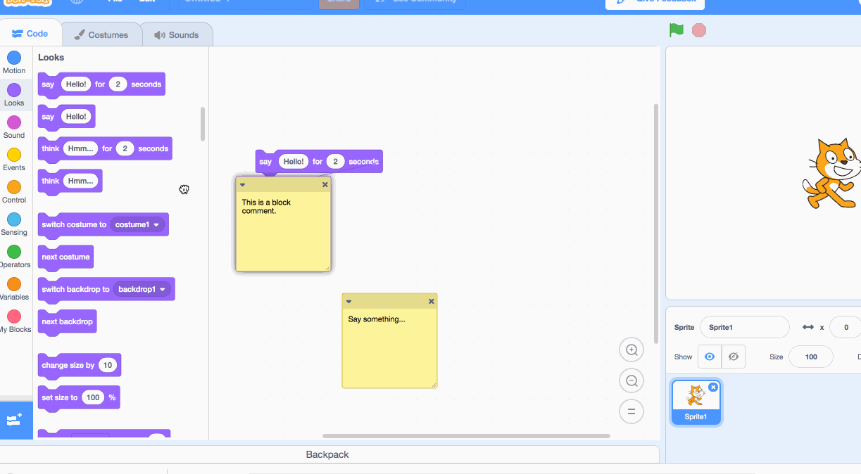 Block comment should get deleted when dragged over toolbox · Issue ...
