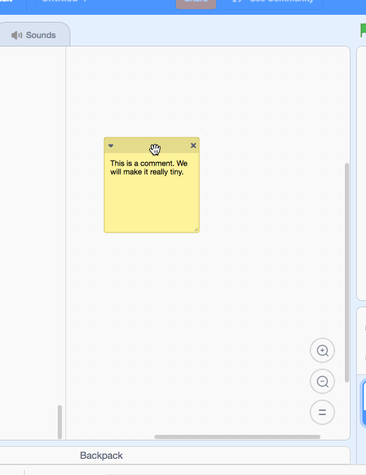 Comments can be resized such that parts of the comment show in negative space. · Issue #1630 ...