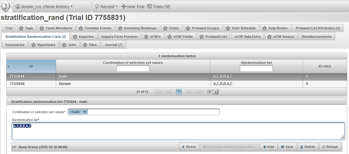 randomization list upload, blinded randomization details and "code break" · Issue #88 ...