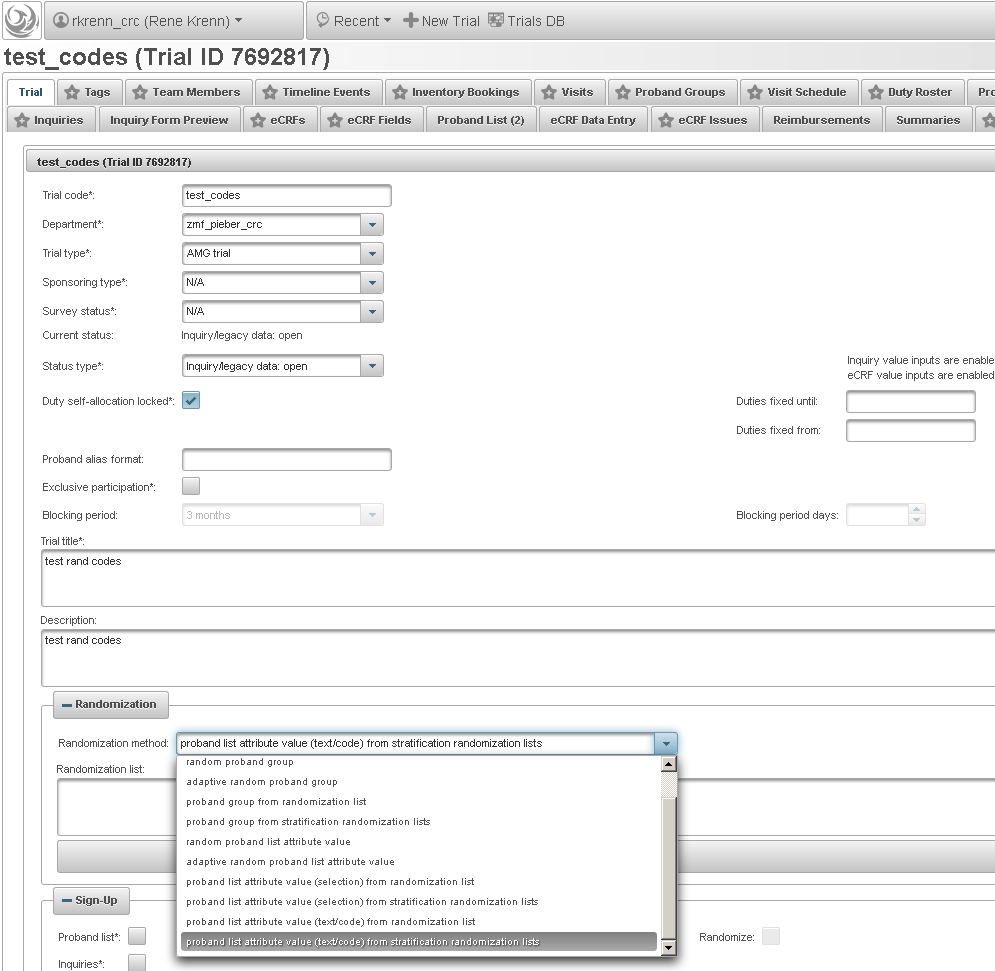 randomization list upload, blinded randomization details and "code break" · Issue #88 ...