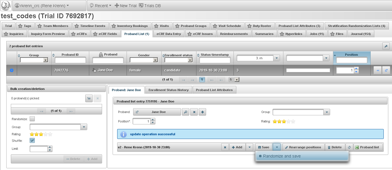 randomization list upload, blinded randomization details and "code break" · Issue #88 ...