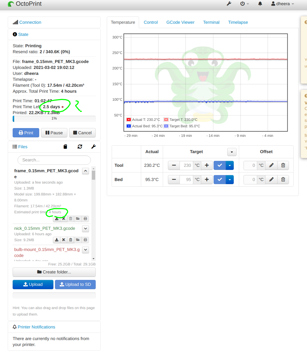 ETA wrong · Issue #4037 · OctoPrint/OctoPrint · GitHub