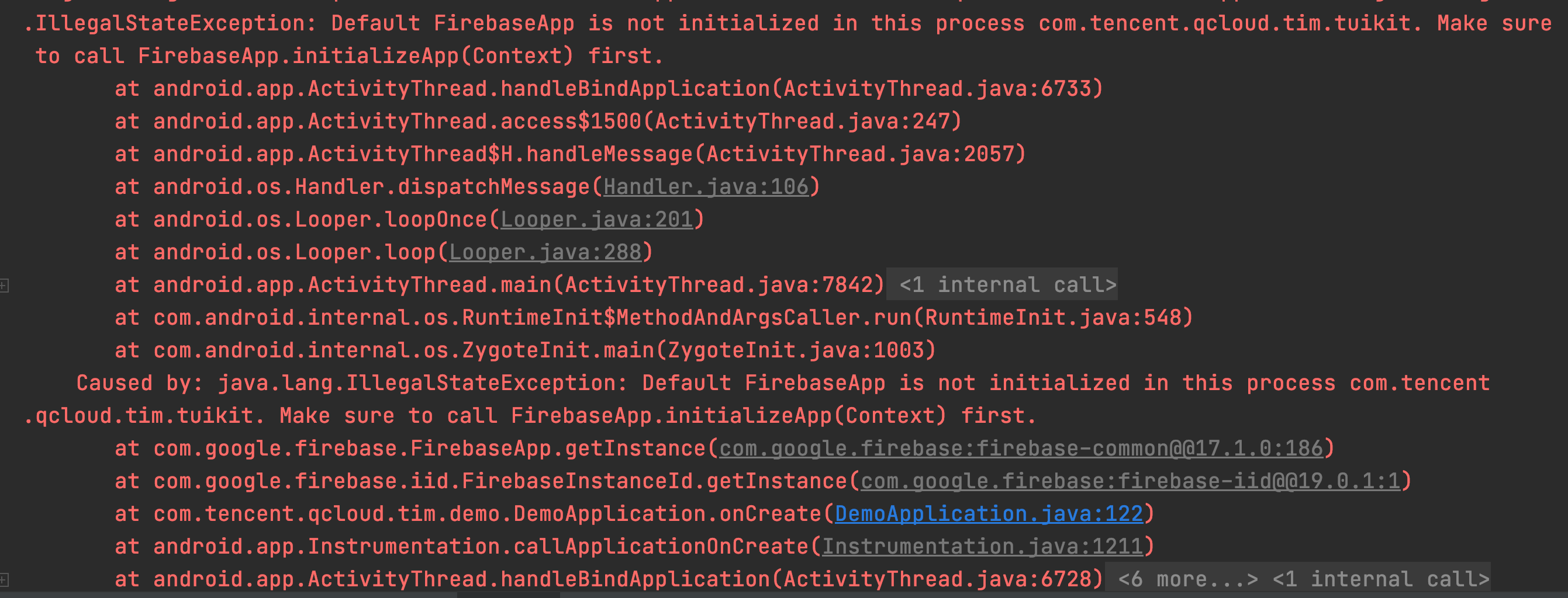 运行demo 报错 Default Firebaseapp Is Not Initialized · Issue 1080 · Tencentcloudtimsdk · Githubeoi 9253