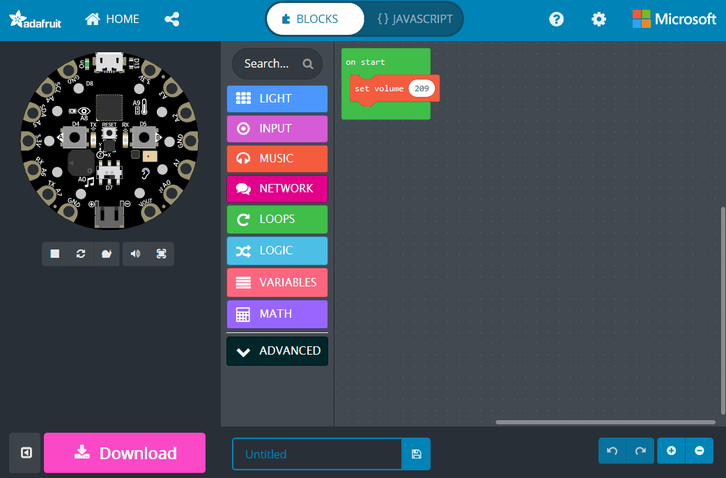 The scrollbar for selecting data doesn't work. · Issue #599 · microsoft/pxt-adafruit · GitHub