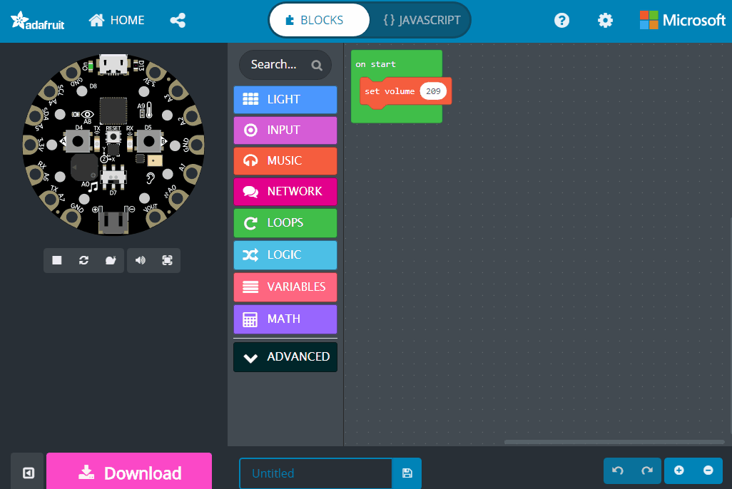 The scrollbar for selecting data doesn't work. · Issue #599 · microsoft/pxt-adafruit · GitHub