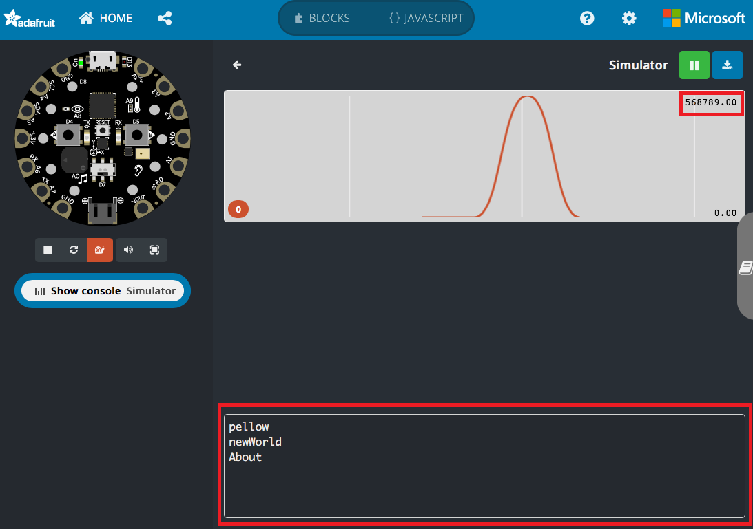 Block "Console log..." doesn't work. · Issue #611 · microsoft/pxt-adafruit · GitHub