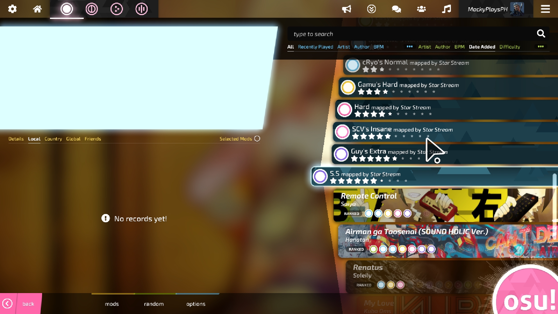 Beatmap Panel on Song Select is blank · Issue #5736 · ppy/osu · GitHub