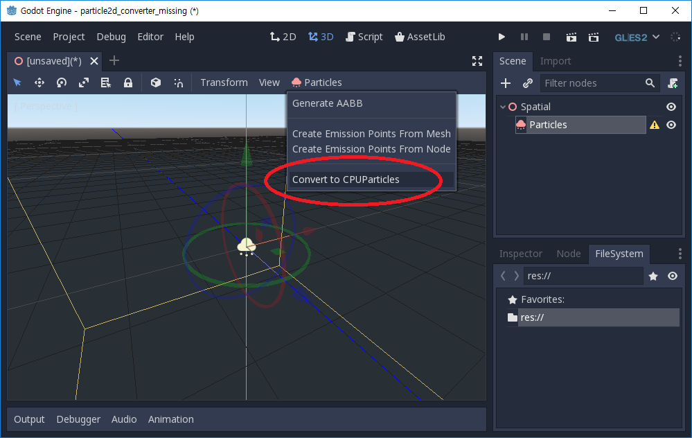 Missing CPUParticles2D converter · Issue #21869 · godotengine/godot ...