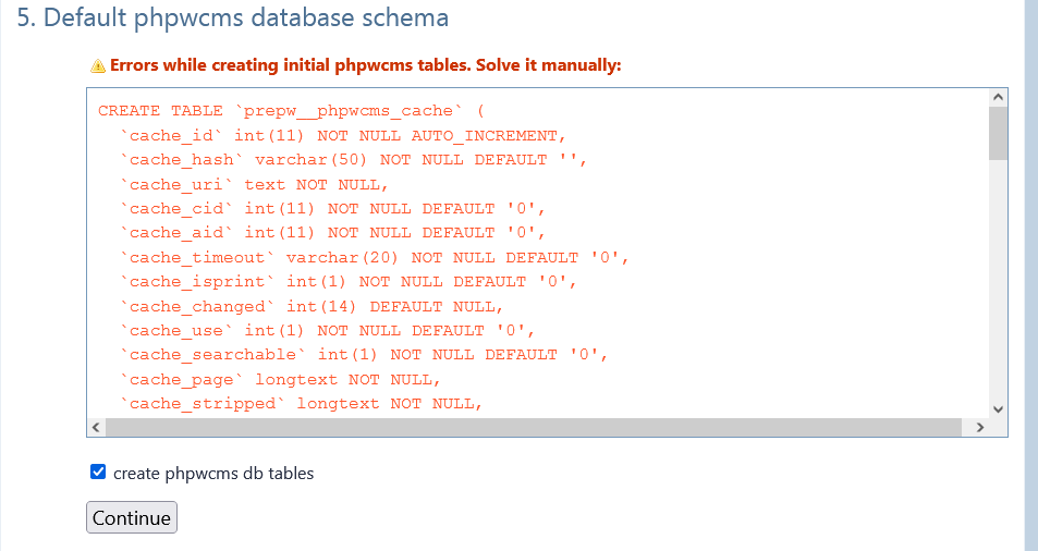 phpwcms 1.9.33 error while manual installation on MYSQL 5.5 · Issue #333 · slackero/phpwcms · GitHub