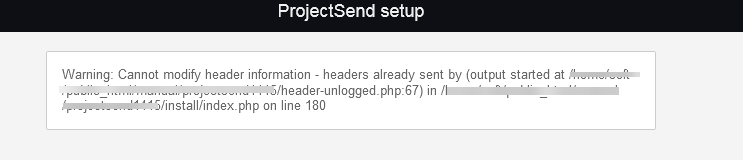ProjectSend r1415 Installation issue · Issue #1094 · projectsend/projectsend · GitHub