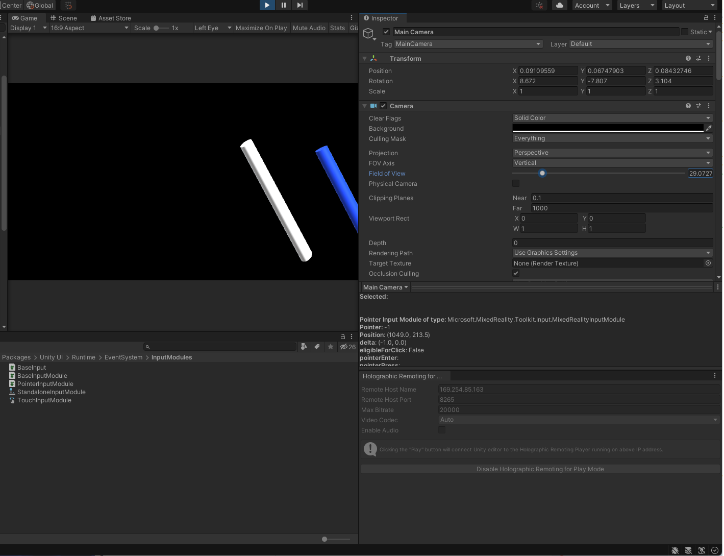 OpenXR Fov In Unity Editor Too Small For Hololens 2 Issue 10579 Microsoft 