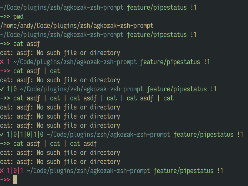 Request Display Pipestatus When Any Exit Codes Are Non zero Issue