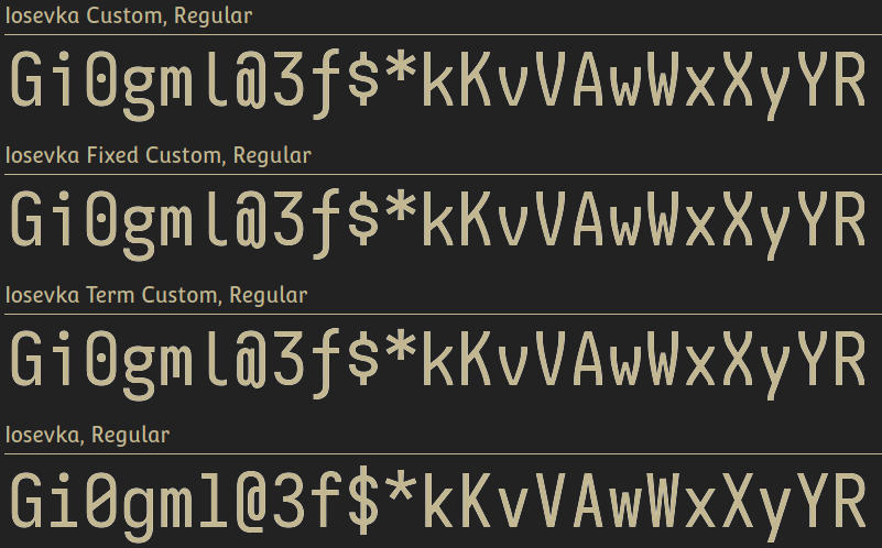 Glyph Variant Request: Toothless Capital G · Issue #442 · be5invis/Iosevka · GitHub