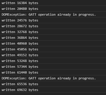 Uncaught (in promise) DOMException: GATT operation already in progress. · Issue #38 · thegecko ...