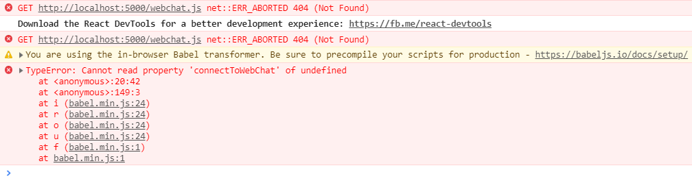 Customize Web Chat with Reaction Buttons does not work · Issue #1856 · microsoft/BotFramework ...