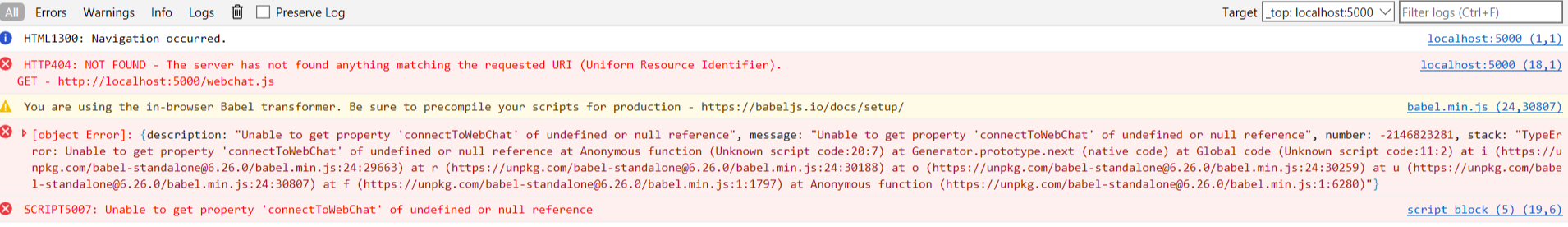 Customize Web Chat With Reaction Buttons Does Not Work · Issue 1856 · Microsoft Botframework