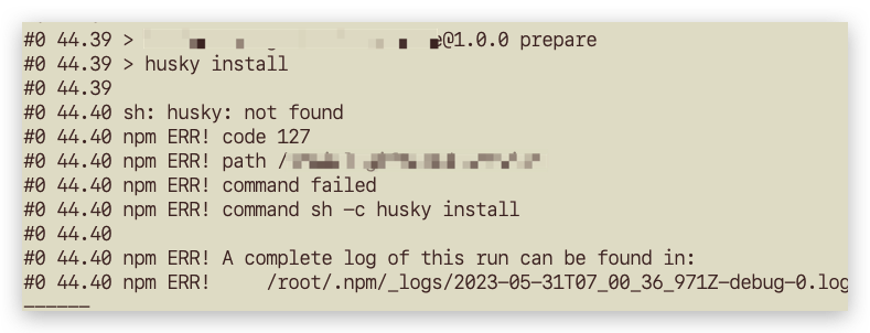 husky not found when building docker image for prodction env · Issue #1271 · typicode/husky · GitHub