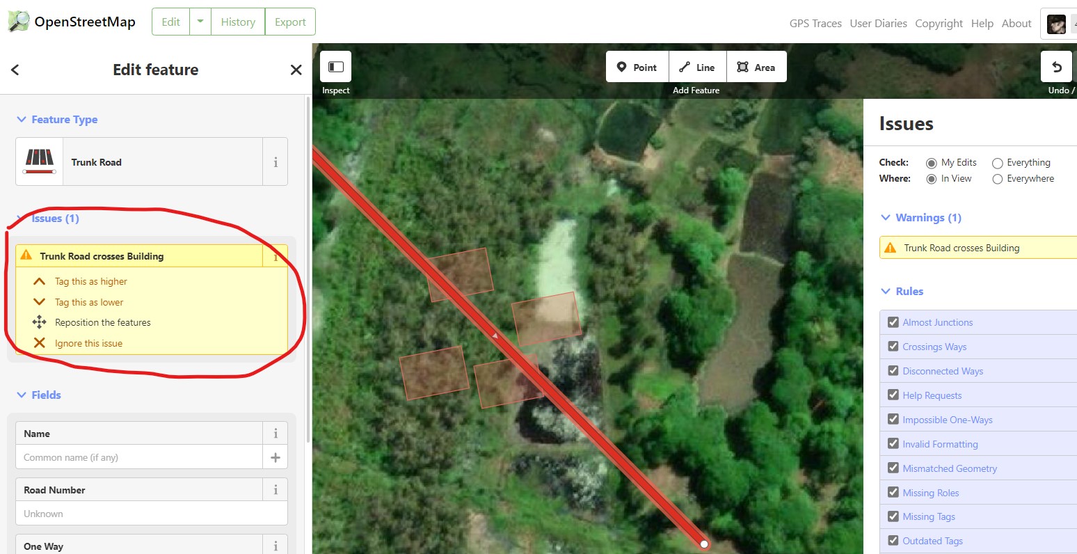 Auto validation suggests adding layer tag incorrectly · Issue #9107 · openstreetmap/iD · GitHub