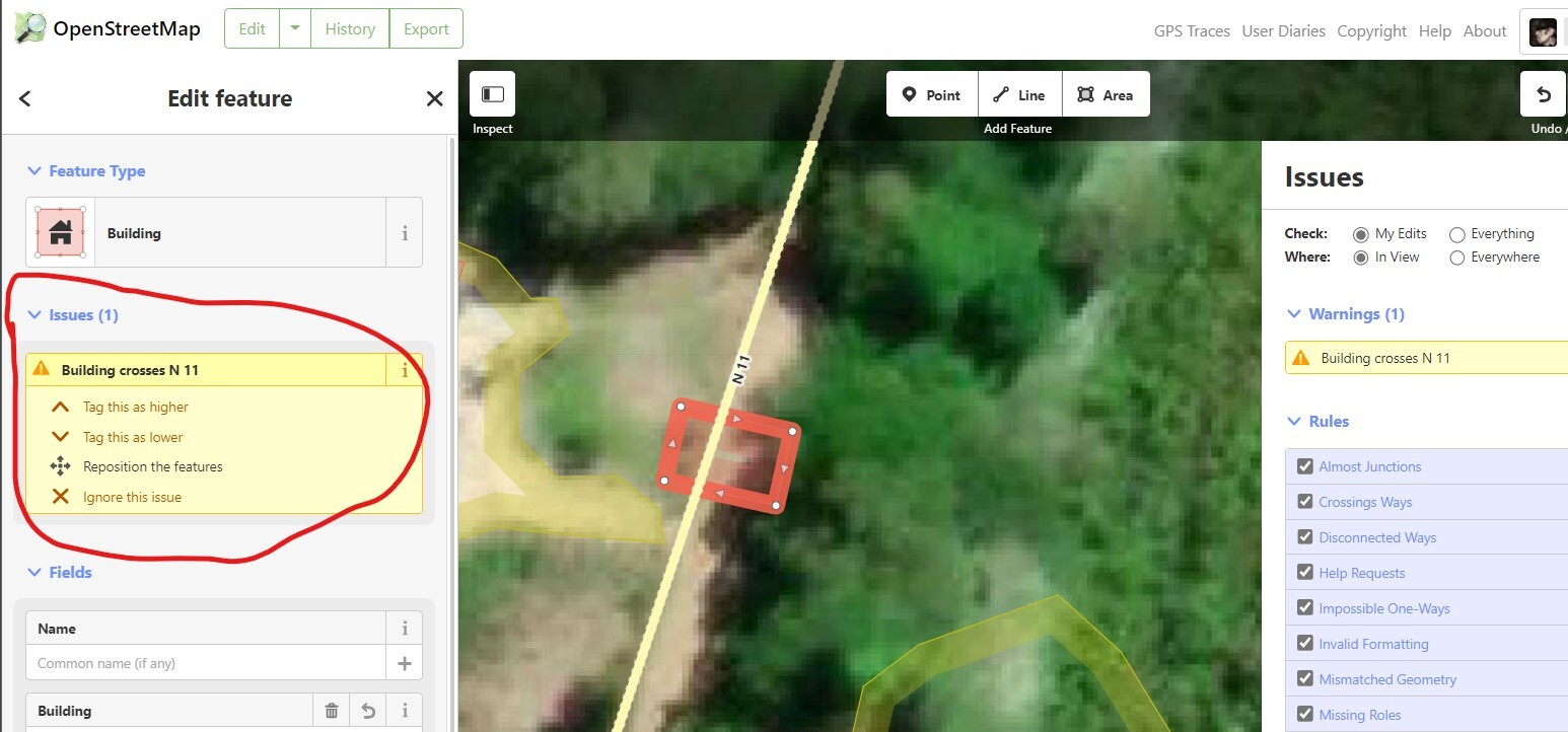 Auto validation suggests adding layer tag incorrectly · Issue #9107 · openstreetmap/iD · GitHub