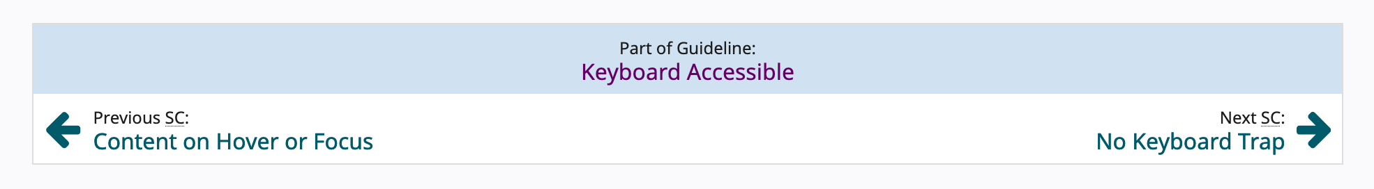 Do we want to display first SC in GL in the prev/next component? · Issue #28 · w3c/wai-minimal ...