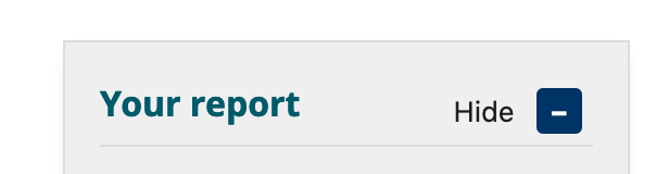 [Redesign] Use show/hide for “Your report” that is the same as ATAG Report Tool · Issue #367 ...