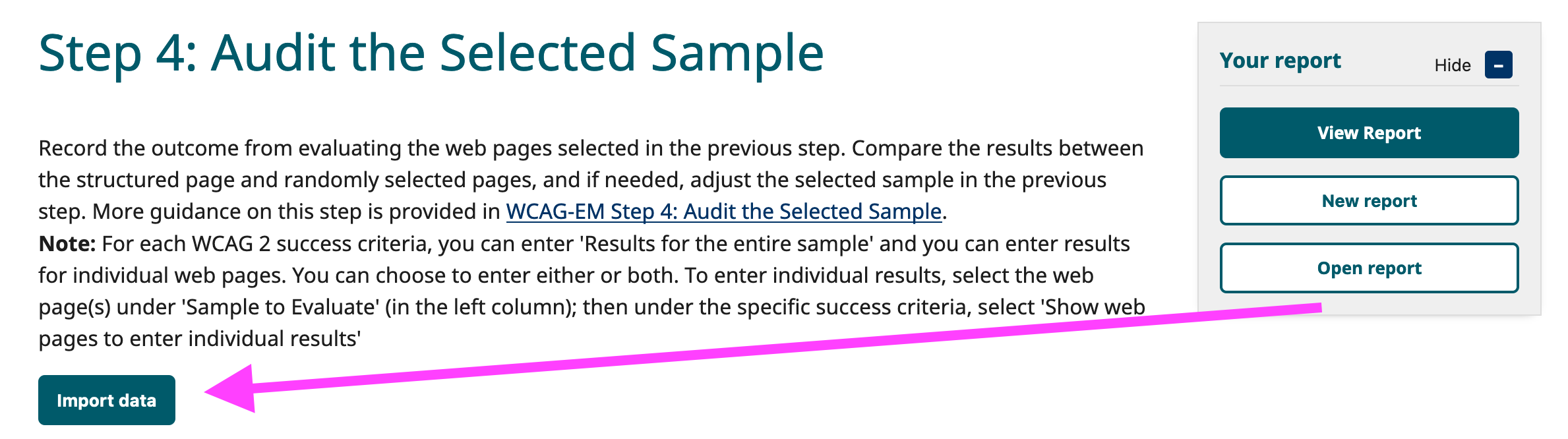[Redesign] Simplify buttons in “Your Report” box · Issue #373 · w3c ...