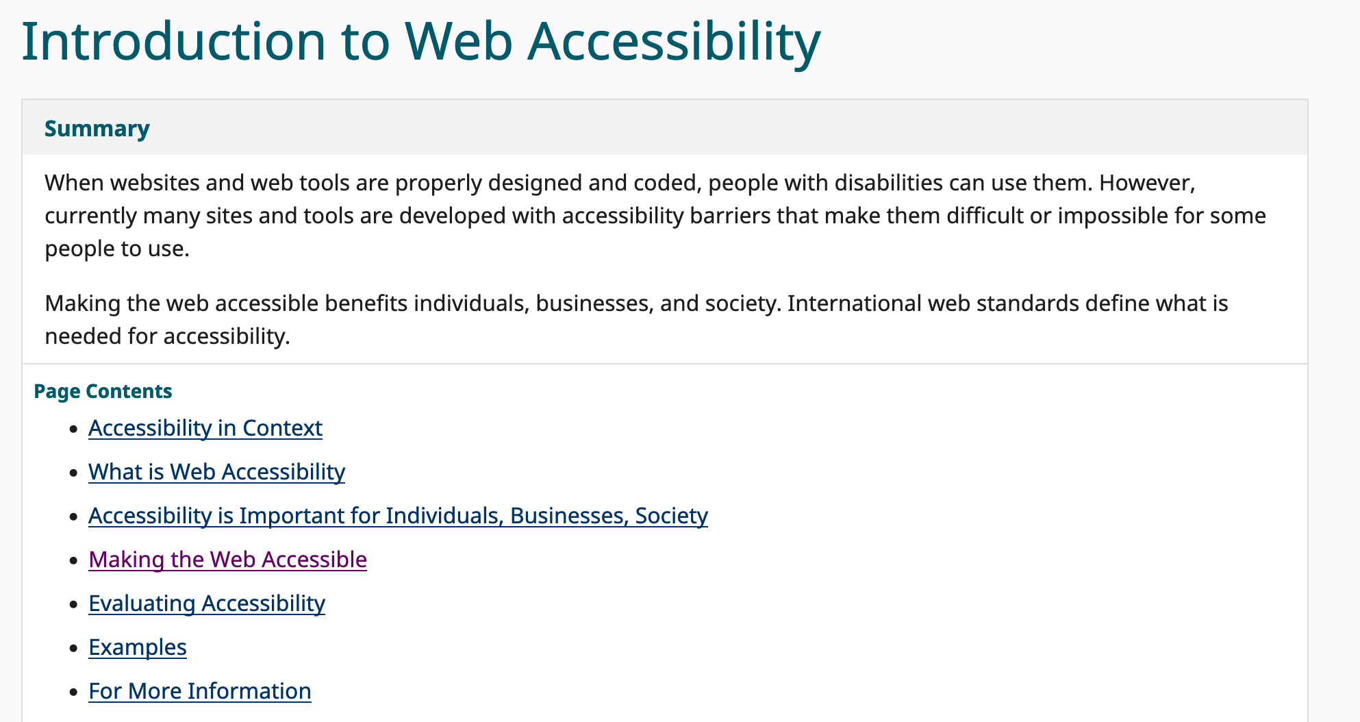 Add page contents box · Issue #57 · w3c/wai-minimal-header-design · GitHub