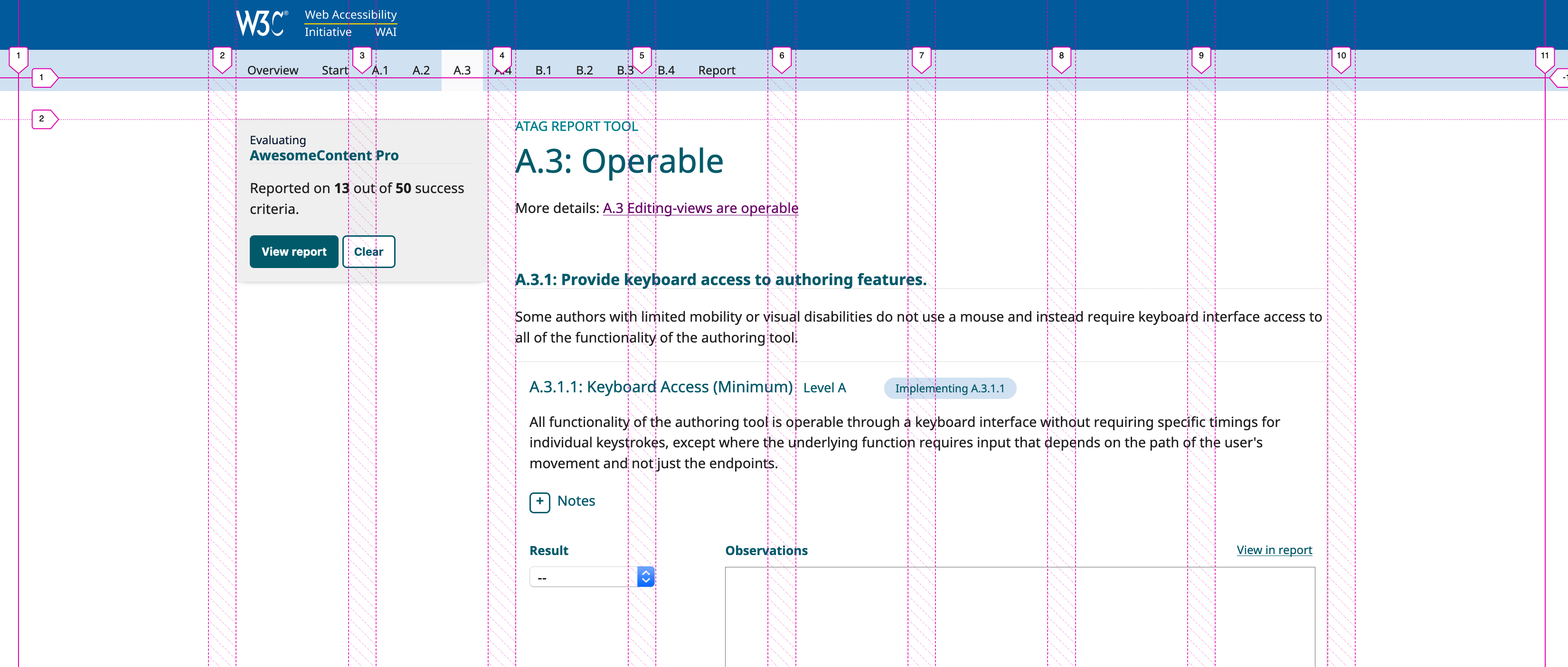 Improve "evaluation box" · Issue #60 · w3c/wai-atag-report-tool · GitHub