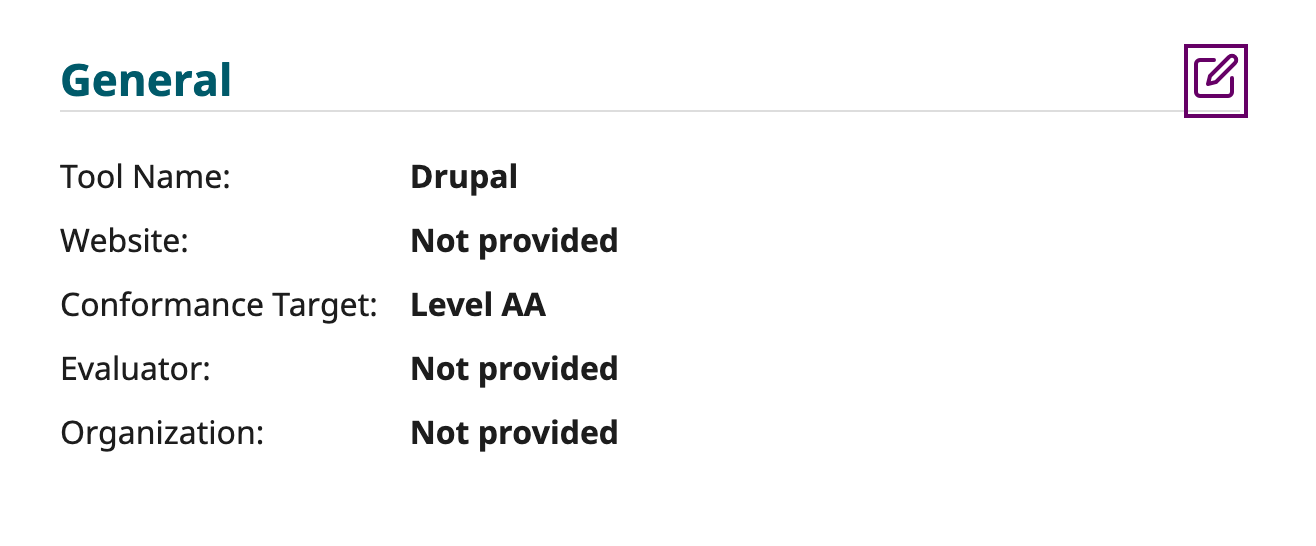 Add more meta fields to "Start” page · Issue #65 · w3c/wai-atag-report-tool · GitHub