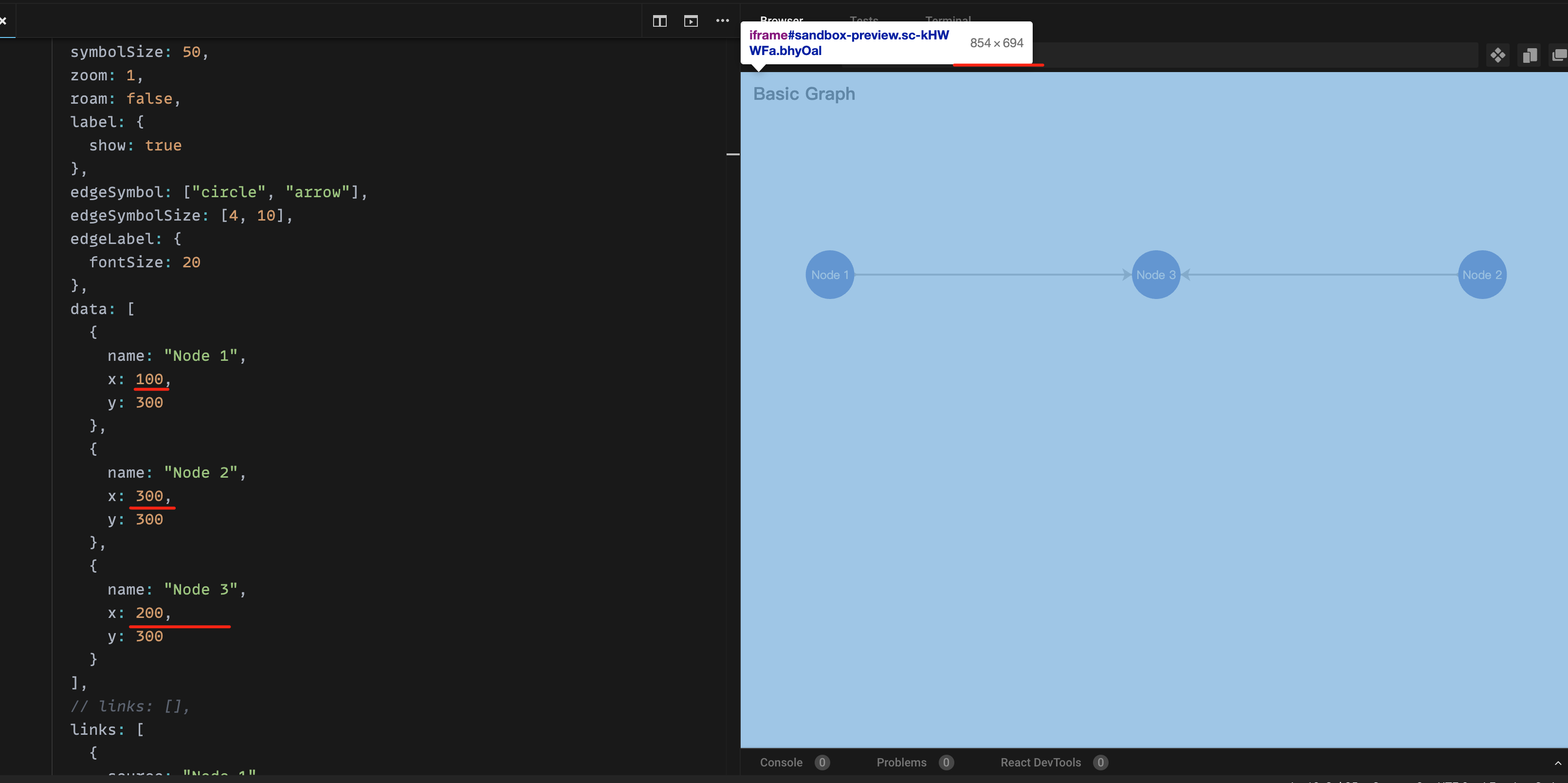 [Bug] data position（x， y）of type graph not work.(关系图节点坐标不生效） · Issue #18756 · apache/echarts ...
