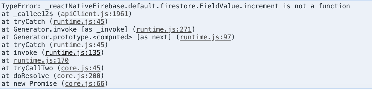 🔥 FieldValue.increment is not a function · Issue #2164 · invertase/react-native-firebase · GitHub