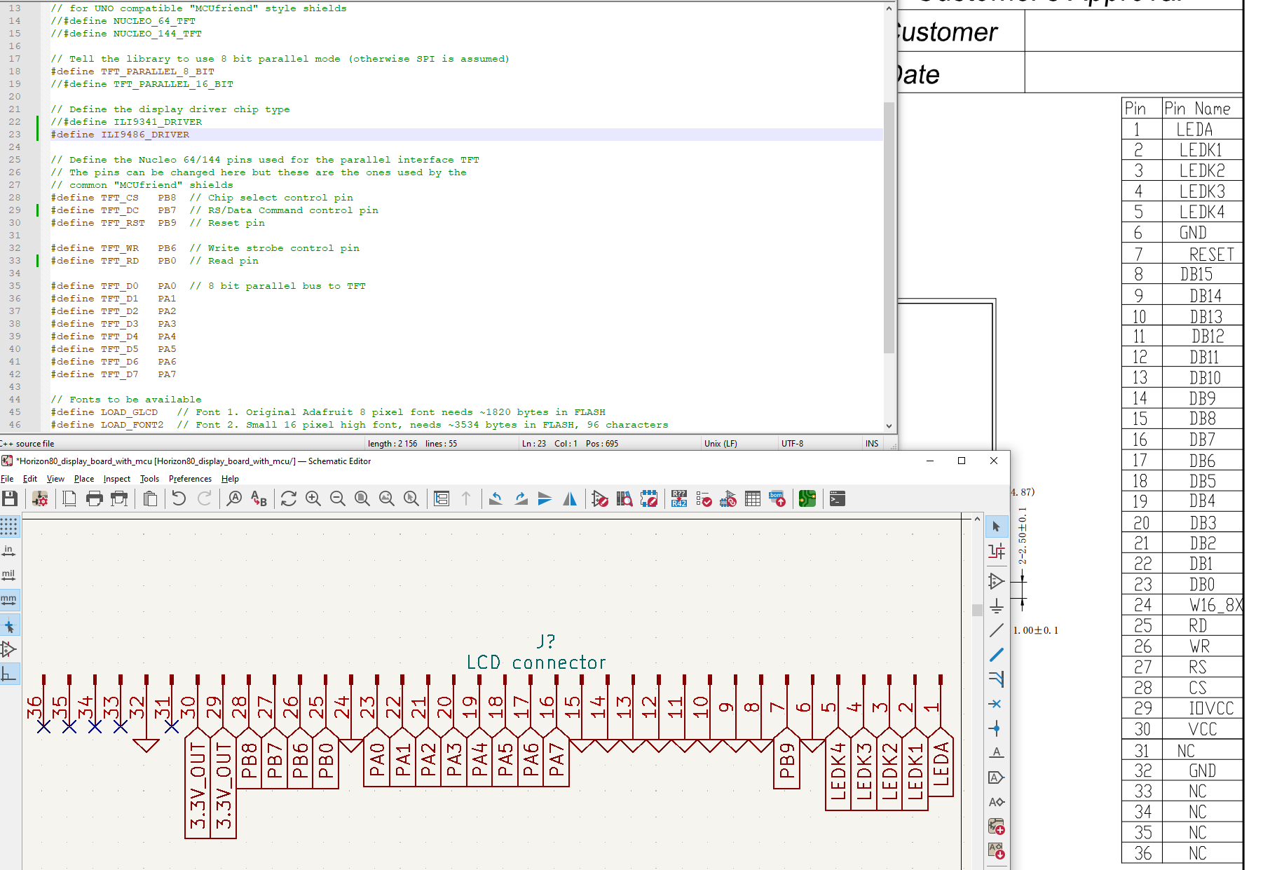 Display P023T009-V2 in 8-bit interface mode with driver ILI9342C - white screen · Issue #2682 ...
